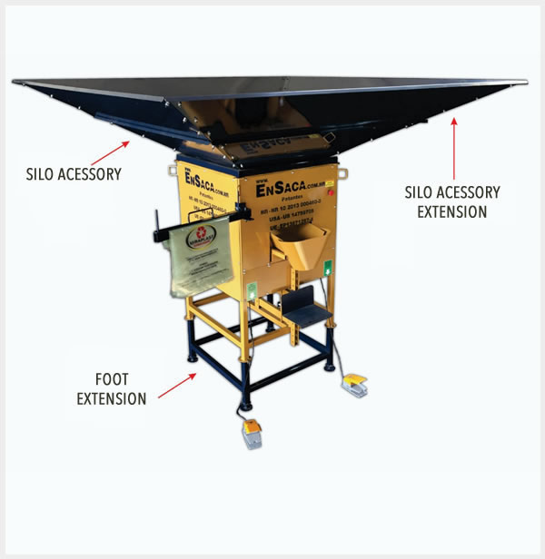 Bagging and dispensing machine for sand, seeds, seedlings, topsoil ...